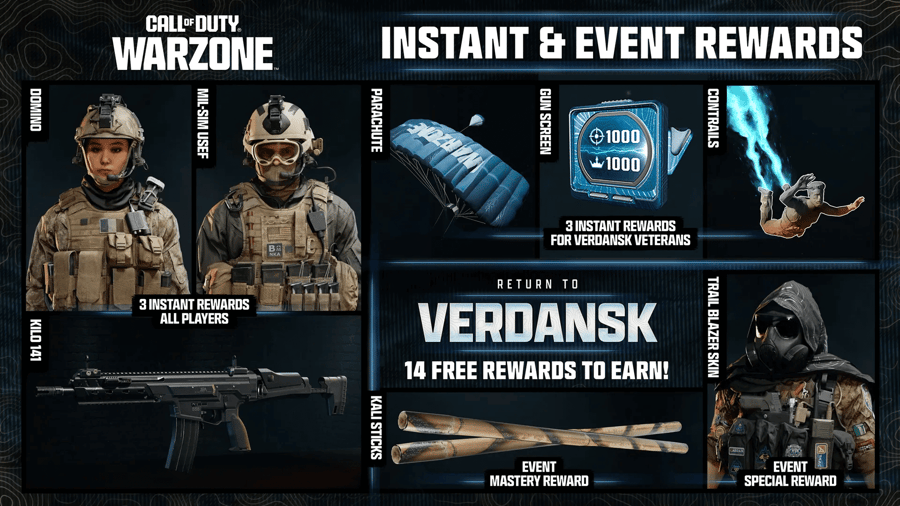 BO6 Return to Verdansk Event Challenges Boost, Buy Black Ops 6 Return ...