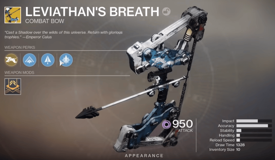 Buy Leviathan's Breath Exotic Bow Weapon Boost - D2 Exotic Weapons ...