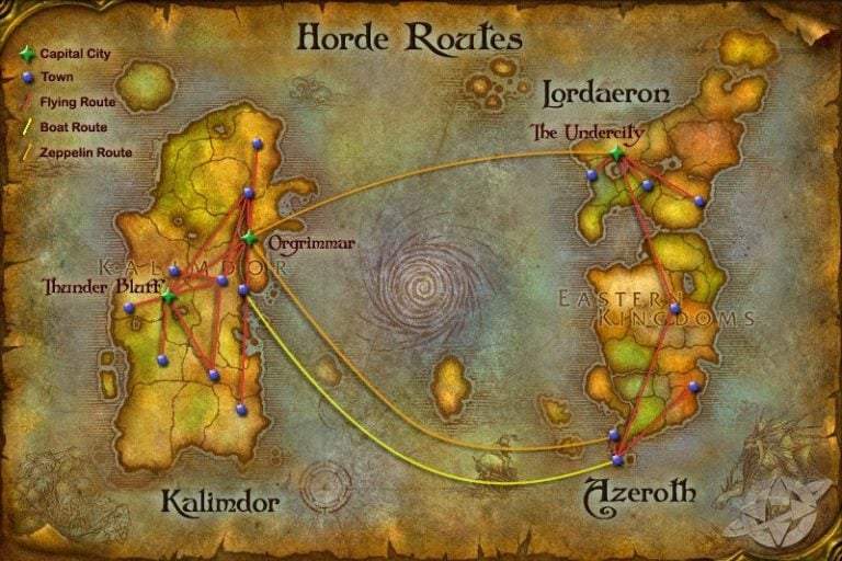 WoW Classic Travel Guide - Travelling Boat Paths & Routes