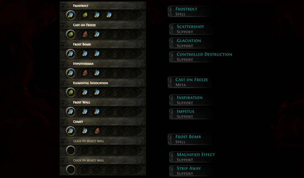 Cast On Freeze Comet Build - Pro Tips