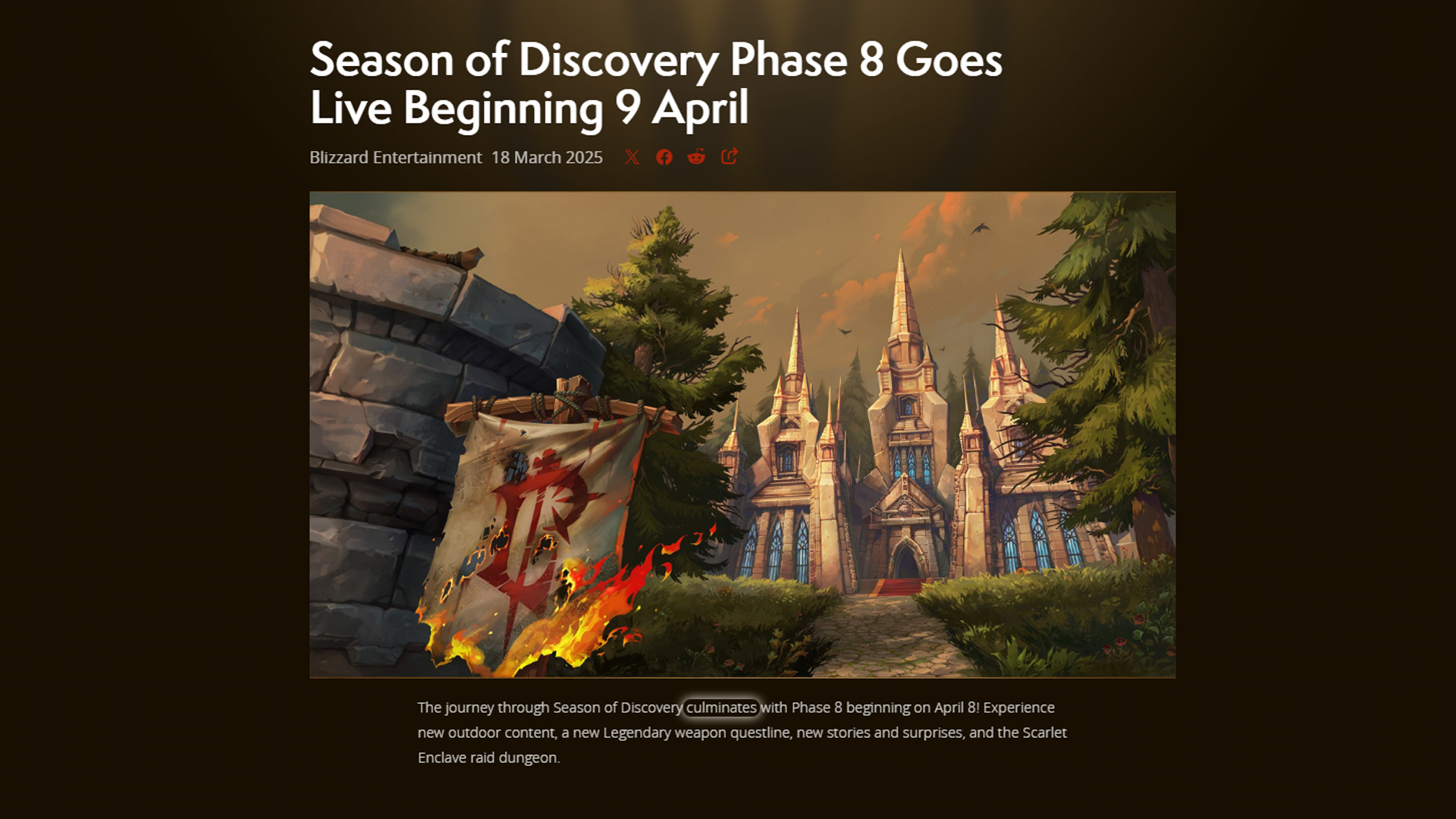 WoW Classic Season of Discovery Phase 8 is the Last? - Overgear Guides