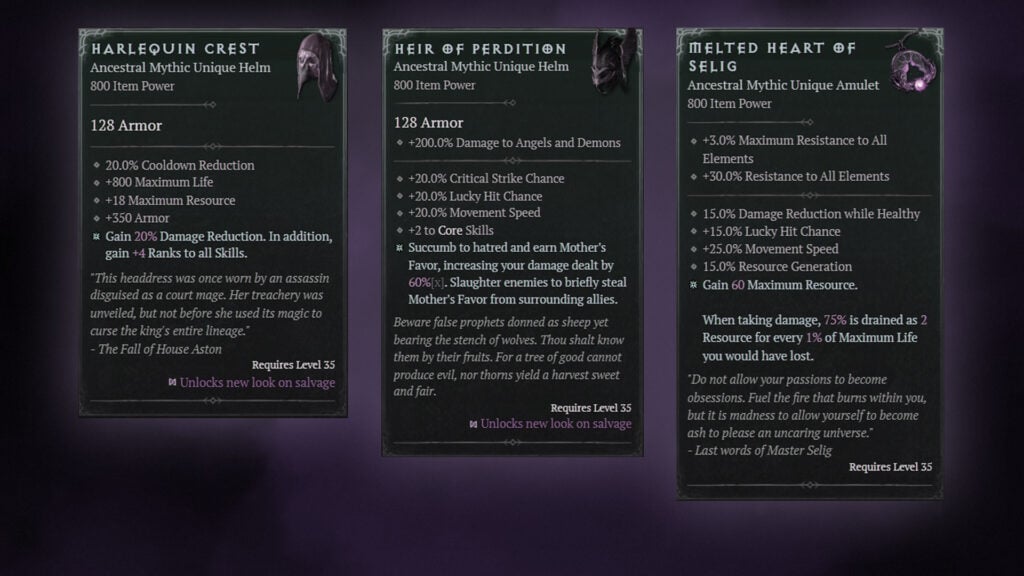 Diablo 4 Mythic Unique Crafting, Diablo IV How to Craft Mythic Uniques