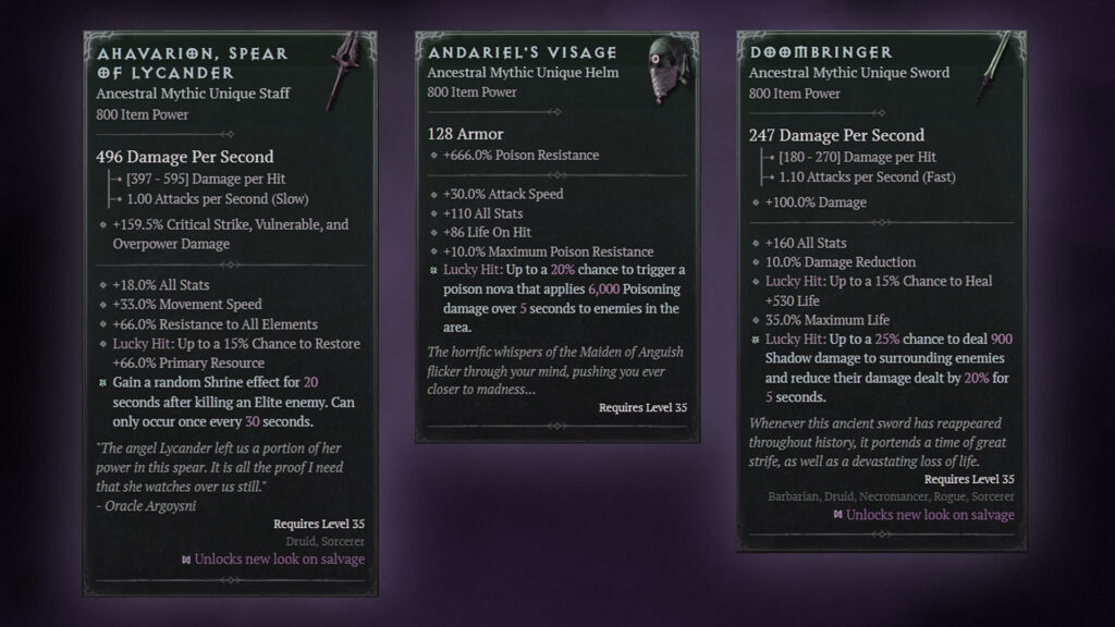 Diablo 4 Mythic Unique Crafting, Diablo IV How to Craft Mythic Uniques