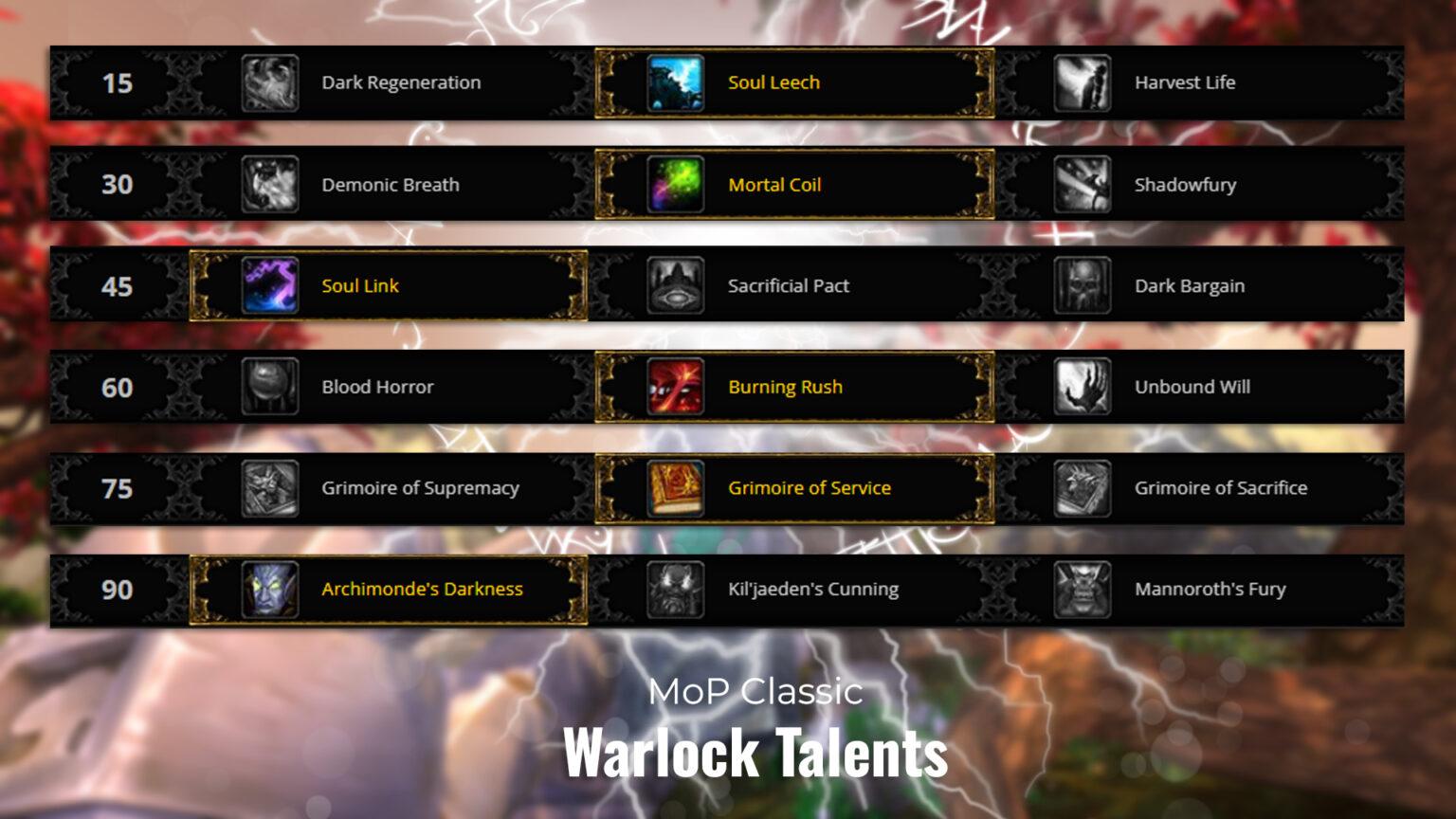 MoP Classic Warlock Guide, Mists of Pandaria Classic Warlock Guide ...