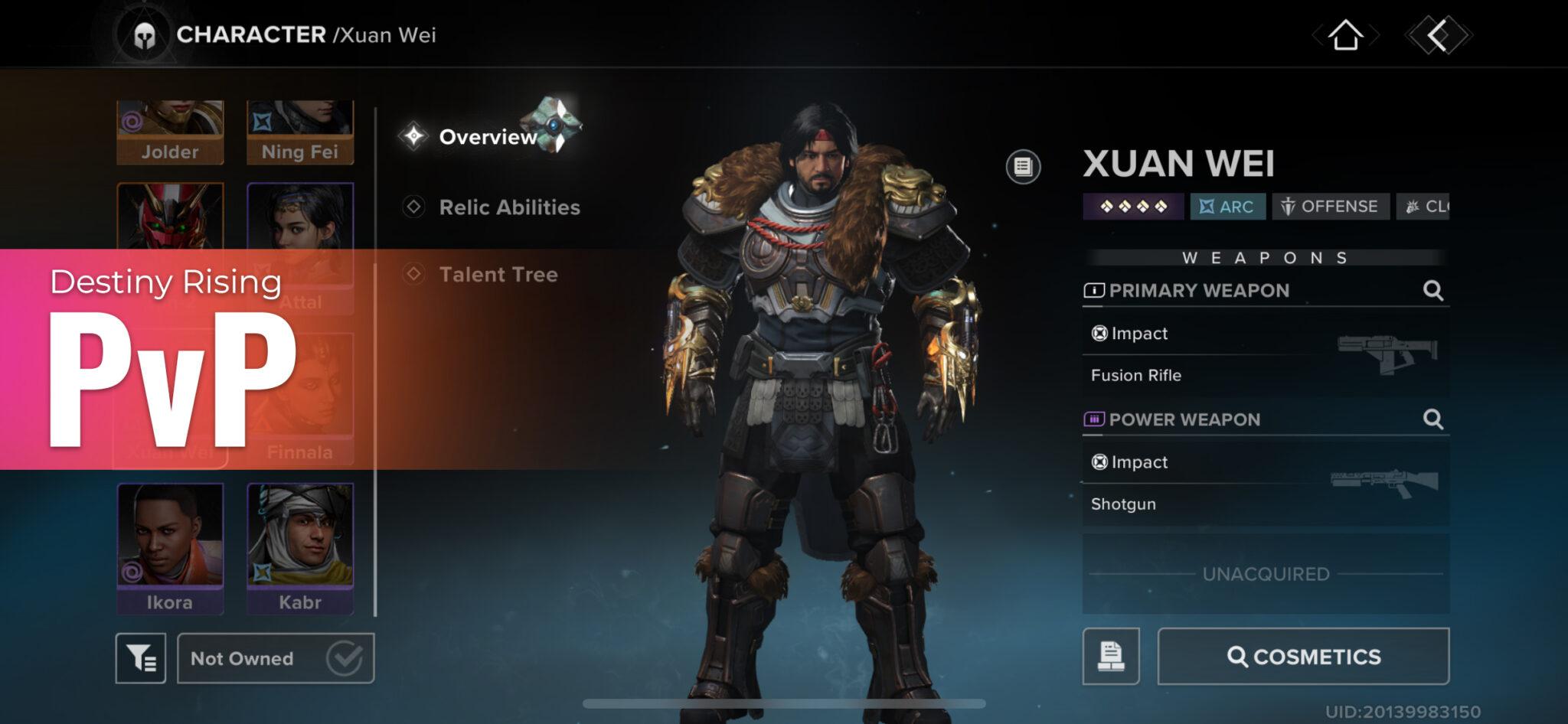 Destiny Rising Best Characters, Destiny Rising Characters Tier List for ...