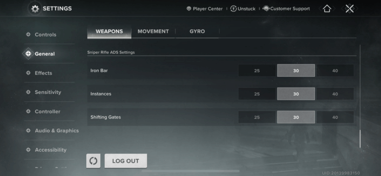 Destiny Rising Best Settings, Destiny Rising Top Settings for Mobile & PC