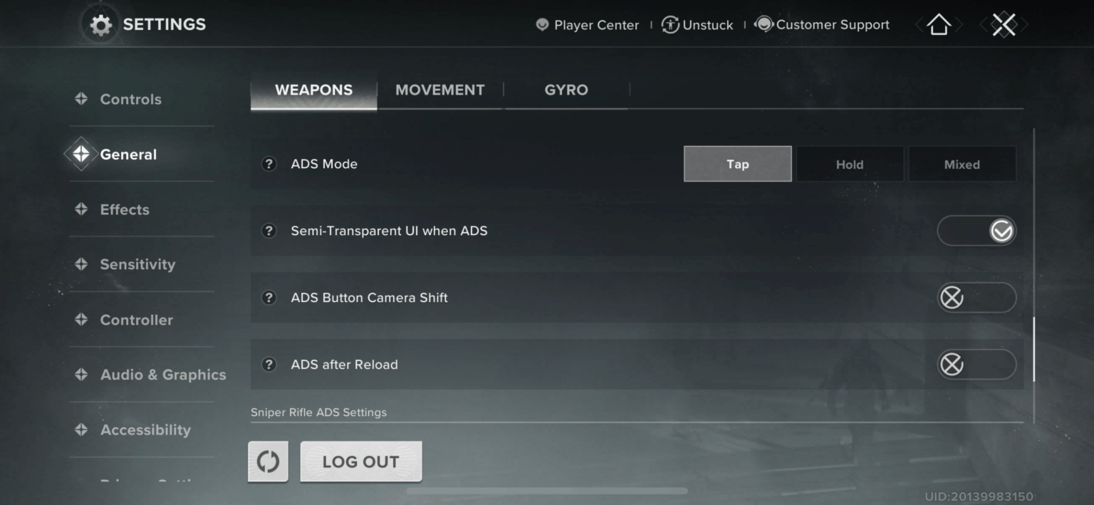 Destiny Rising Best Settings, Destiny Rising Top Settings for Mobile & PC