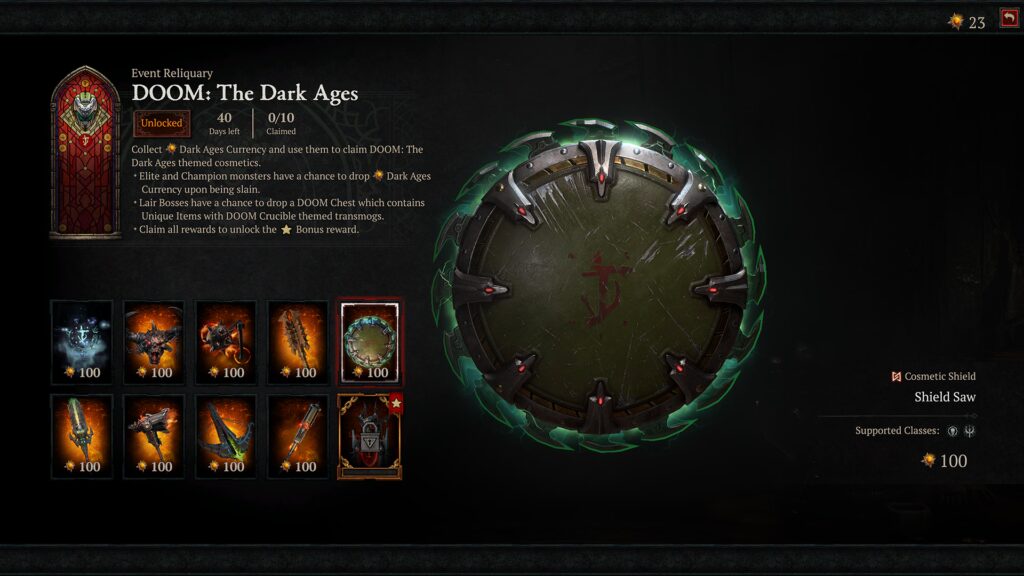 Diablo 4 x DOOM The Dark Ages Crossover Reliquary Rewards - Overgear Guides